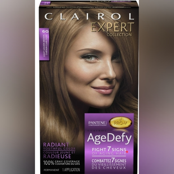 Hair | 3 X Clairol Expert Collection Age Defy Hair Color 6g Light ...